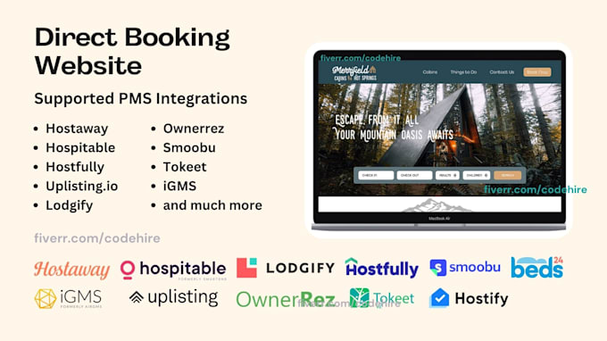 Build a direct booking website integrated with pms or channel manager ...