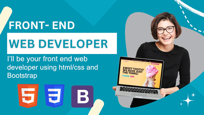 Be your front end web developer using html,css and bootstrap by Ayeshamatloob26 | Fiverr