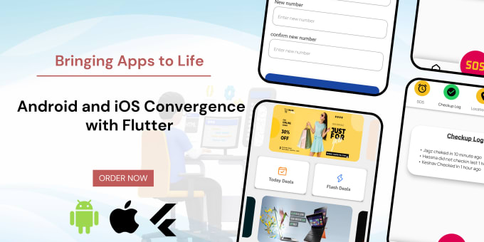 Develop mobile apps both for android and ios using flutter by Codexpert24 | Fiverr