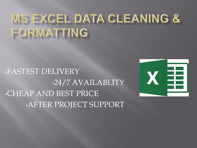 Clean, merge your data in ms excel and excel data cleaning in 1 day by Abhinew2023 | Fiverr