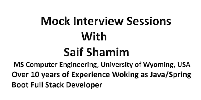 Help you prepare for java developer interview by Miraan2023 | Fiverr