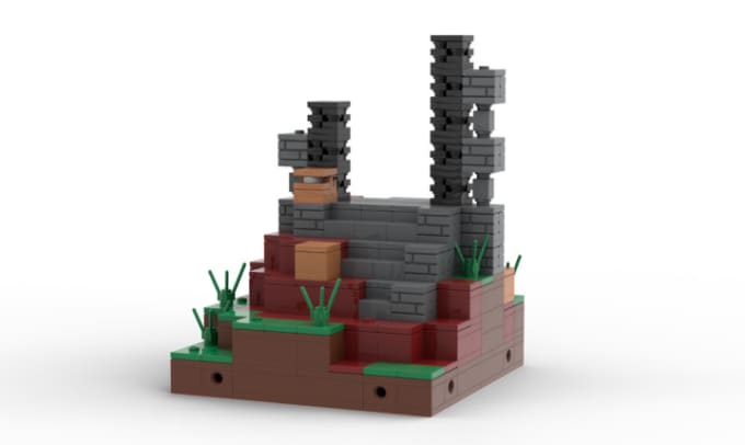 Create a lego minecraft inspired model by Ethan_lock | Fiverr