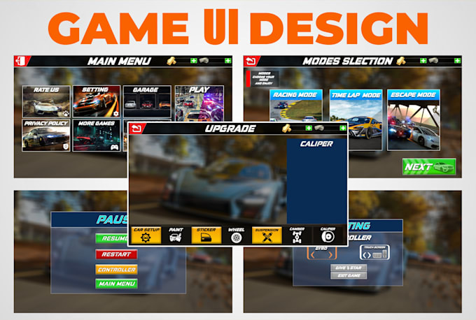 Design professional game ui design for mobile, pc consoles by ...
