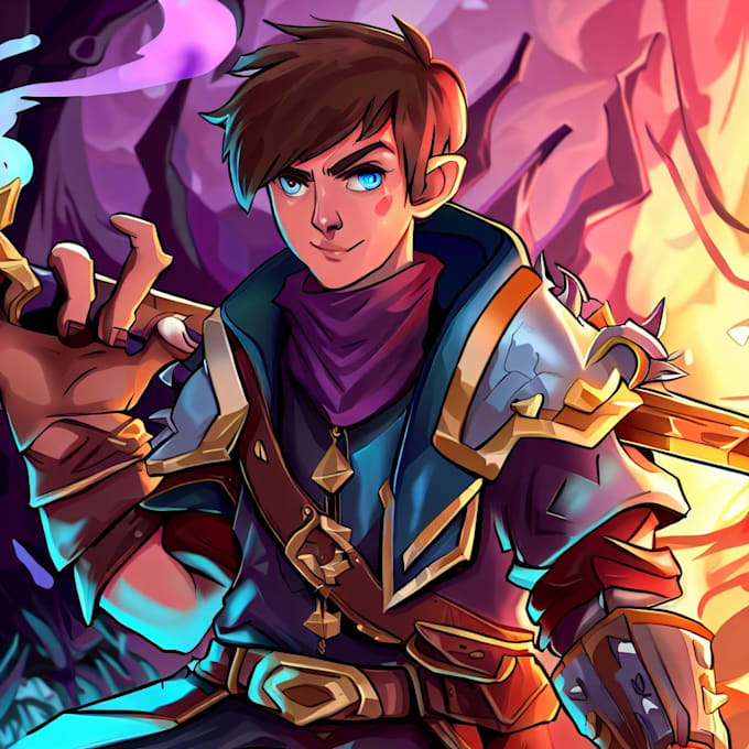 Make a fantasy character design and dnd character art by Woladillo2 ...