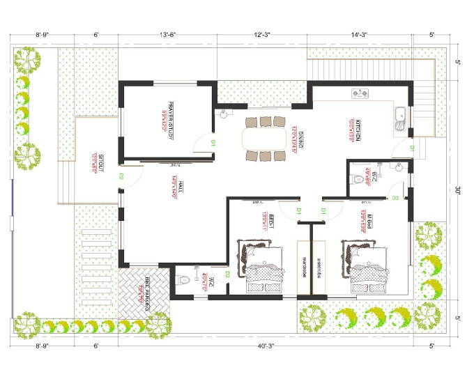 Design 2d and 3d floor plans by Ar_aarthikumar | Fiverr