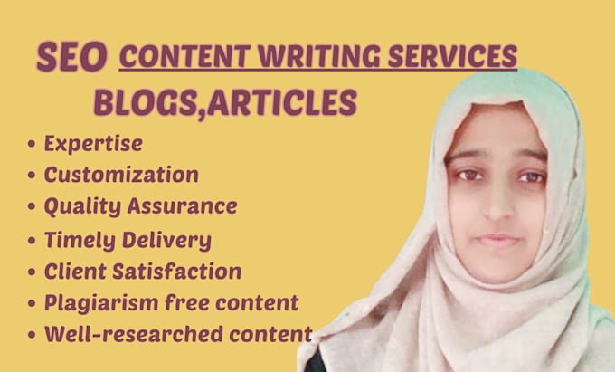 Write your best seo blog post and article content by Akifakhalil | Fiverr