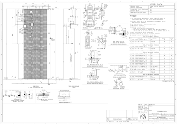 Convert pdfs to dwg boiler parts drawings 2d 3d drawings by Ethan ...