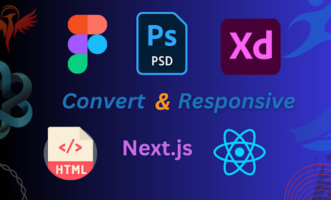 Convert psd figma xd to html nextjs reactjs by Mdjamirulkhan | Fiverr