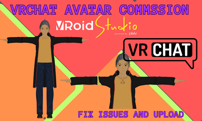 Create detailed vrc avatar, vrchat avatar, vtuber model by Dannsammy ...