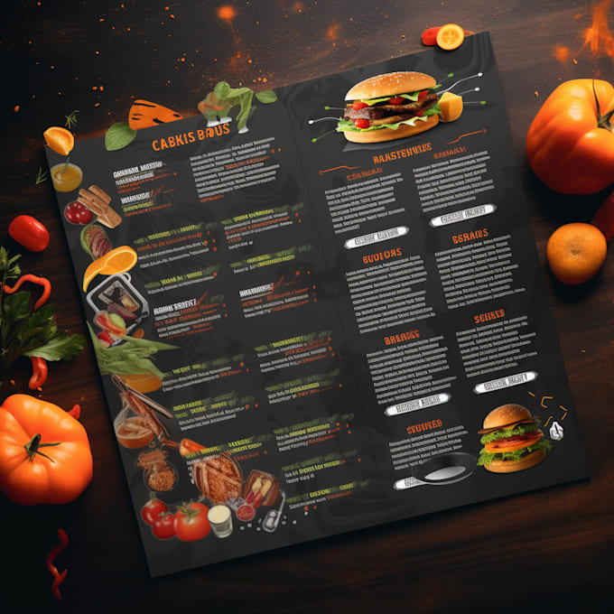Design professional restaurant and food menu design for you by ...