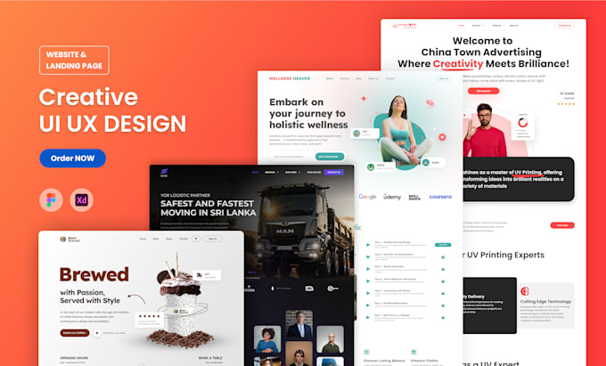 Design website and landing page ui ux in figma by Sangeethdesigns | Fiverr