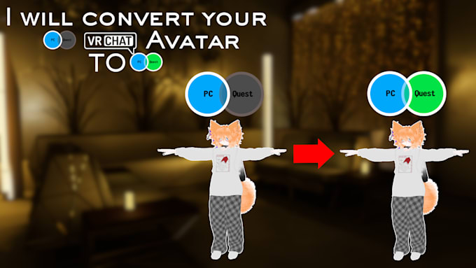 Make a quest version of your vrchat avatar by Fuuujin | Fiverr