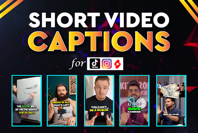 Edit instagram reels, tiktok, short videos with engaging captions by ...