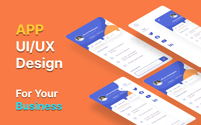 Design a creative, unique mobile app ui ux design by Maryamnejat | Fiverr