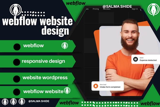 Create stunning webflow landing page or webflow website by Itssaimashahid | Fiverr