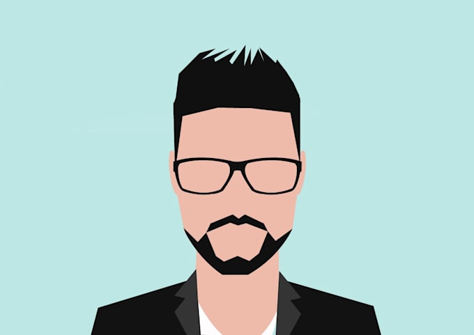 Make your profile picture looks flat designed by Marwen_ounis | Fiverr
