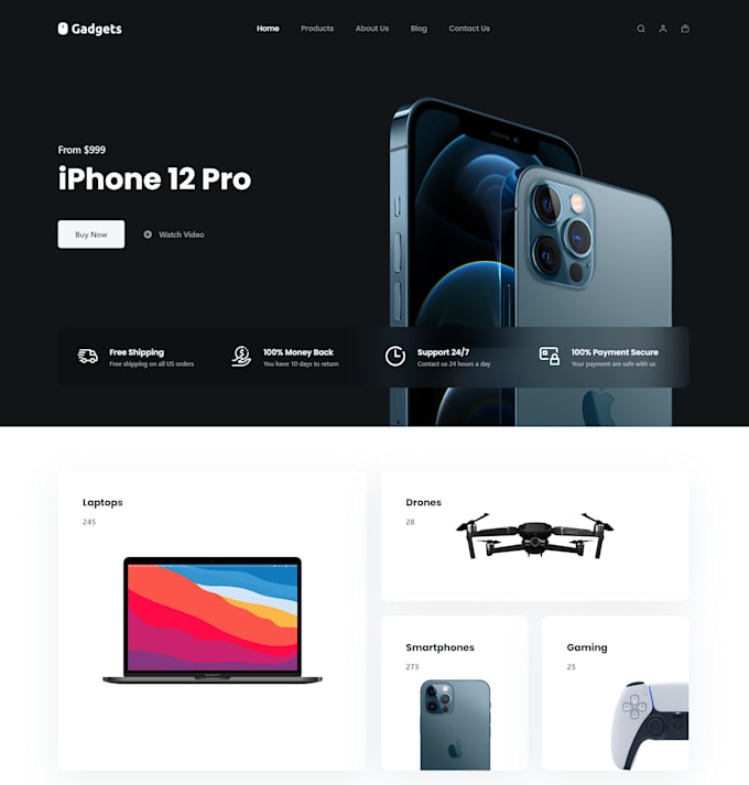 Create an online store with a professional website design by Khaled ...