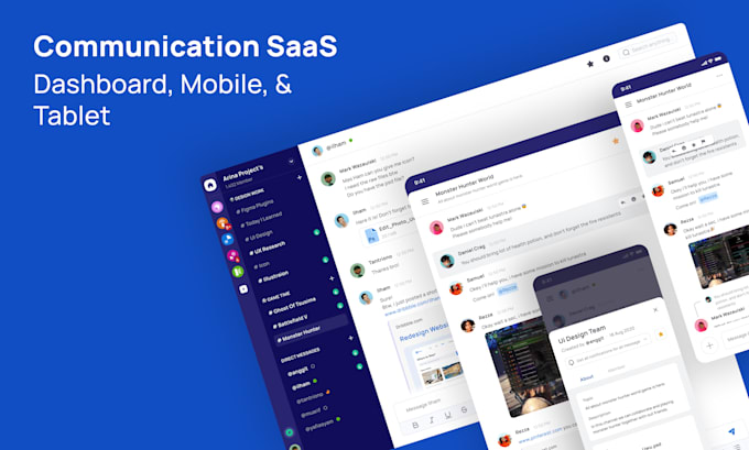 Create responsive dashboard, saas, admin panel, landing page, crm cms ui design by Hamza_i81 ...