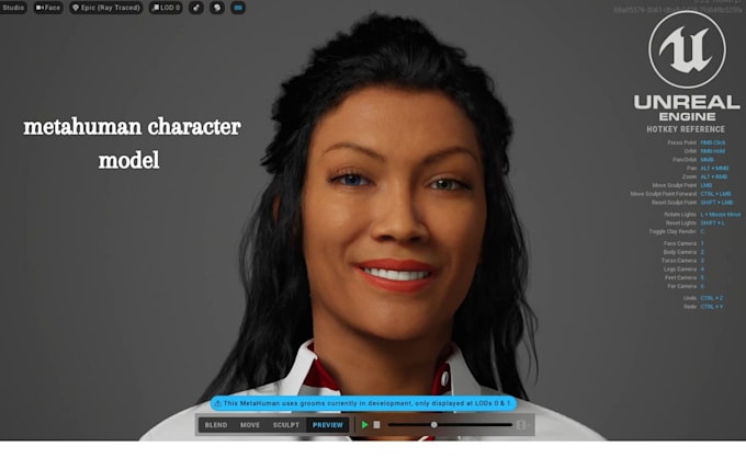 Design Unreal Engine Metahuman Character Ue4 Ue Model 3d Character Modelling By Michealjuli