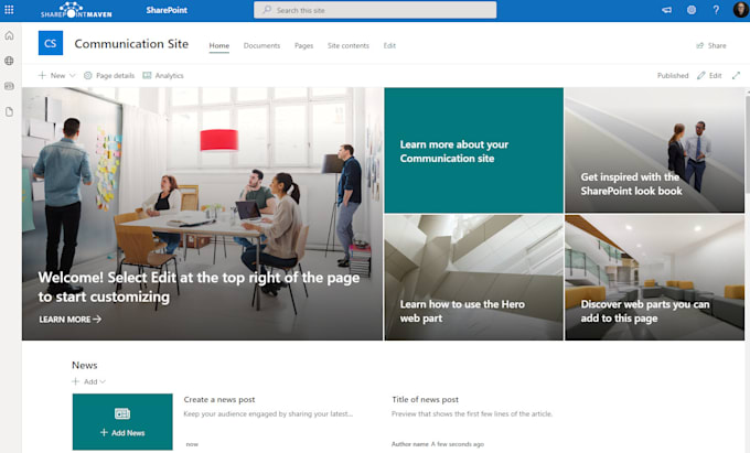 Develop a responsive microsoft 365 sharepoint site and solutions by Azeemmughal94 | Fiverr
