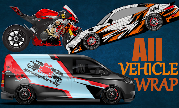 Design professional bike wrap,motorcycle wrap, bike wrap decals design ...