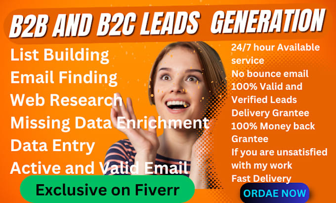 Be b2b lead generation data mining web scraping email list data collection by Mostafiz0012 | Fiverr