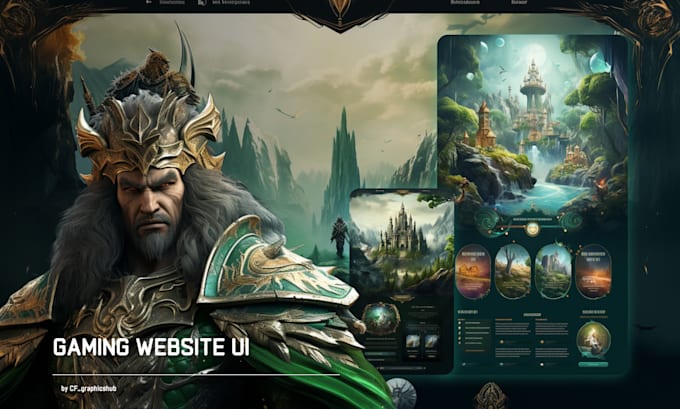 Design your gaming website using ai and figma by Cf_graphicshub | Fiverr