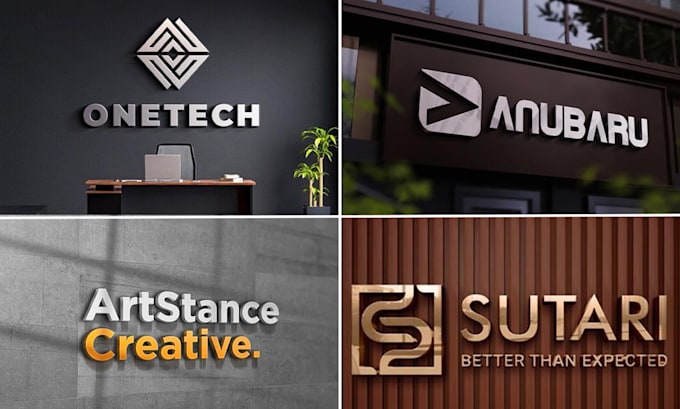 Give professional 3d logo design service for your brand by ...