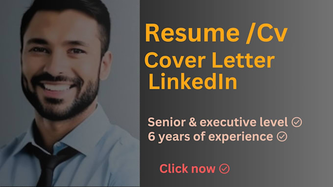 Write your senior executive cv, resume, cover letter and optimize your linkedin by Arshad458 ...