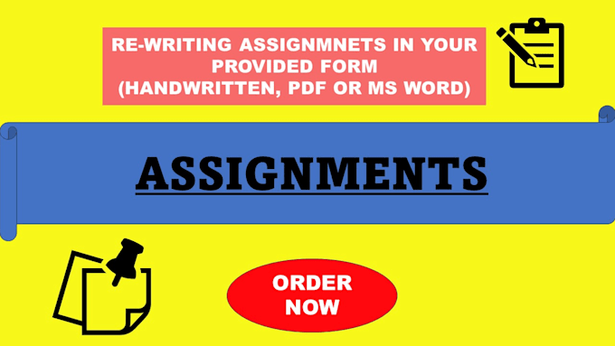 Rewrite any kind of assignment be it hand written or on ms word by ...