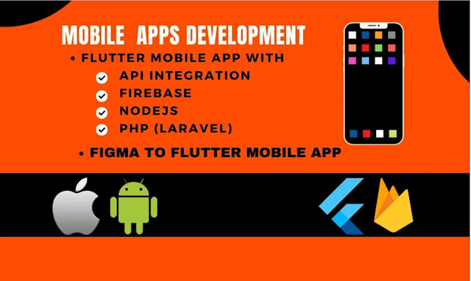 Build Mobile App Flutter App App Development For Ios App Android App With Api By Timidevgpt