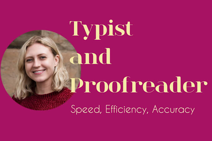 Complete any typing job timeously and accurately by Kelsea_curle | Fiverr