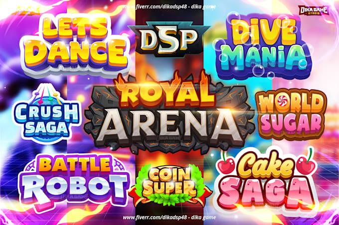 Create stunning 3d title game logo design for video games by Dikadsp48 ...