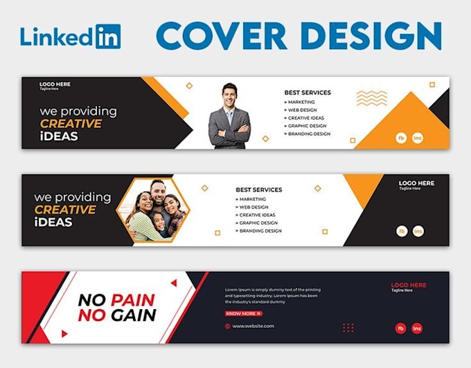 Design professional linkedin banner, header, cover by Ahmad_shah_48 ...