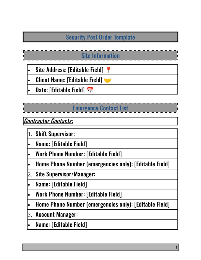 Create customizable security templates by Guardguide85 | Fiverr