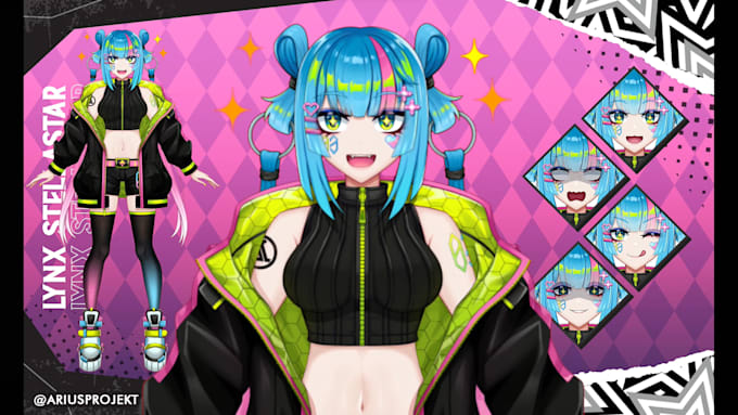 Rig your live2d vtuber model avatar for twitch in high quality ready to ...