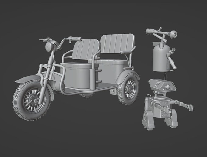 Create 3d modeling in blender by Triplepoly | Fiverr