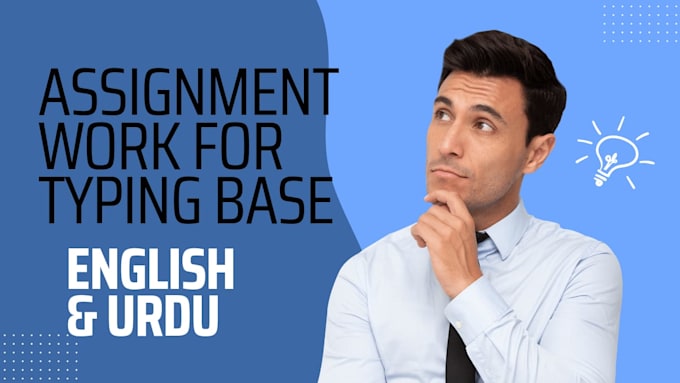 Do assignment work for typing base by Sam9666677 | Fiverr