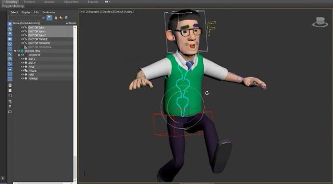 Model rig character, stylized 3d character,nfsw, roblox rig, facial 3d ...