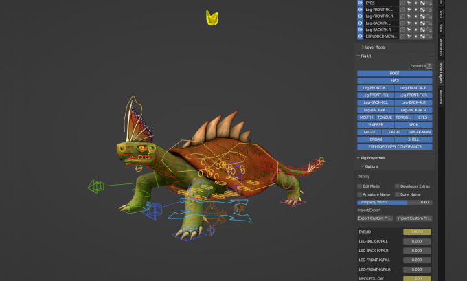 Rig your character in blender by Ybyang | Fiverr