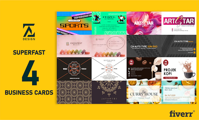 Create 4 different business card design within 5 hours by Zadesign_123 ...