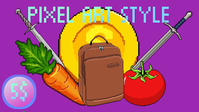 Draw your objects and ideas into pixel art by Luckytmp574 | Fiverr