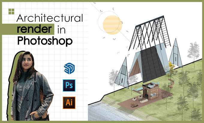 Create artistic architectural render in photoshop by Mayeesha28 | Fiverr