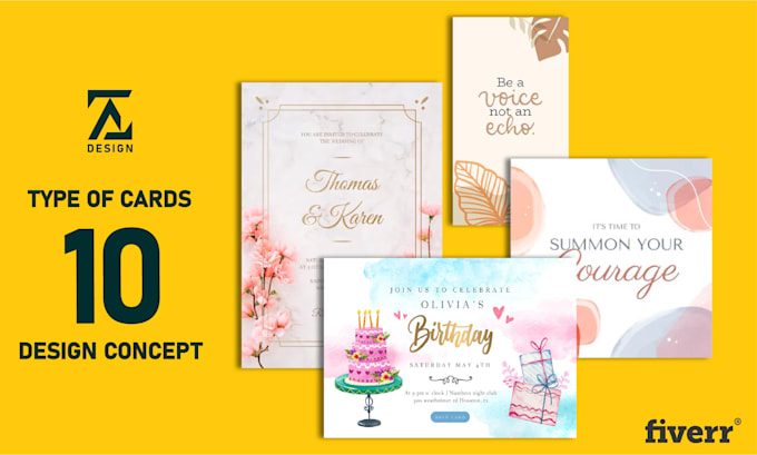 Design for you custom and beautiful any type of cards by Zadesign_123 ...