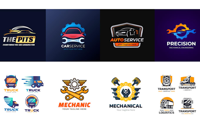 Design automobile car repair mechanic engineering dealer transport ...