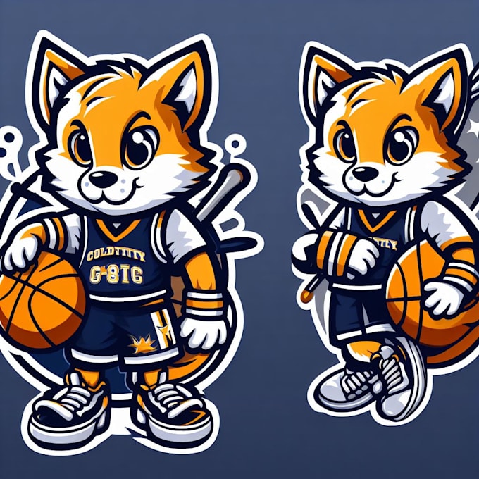 Draw cute cartoon character logo design by Garuito | Fiverr