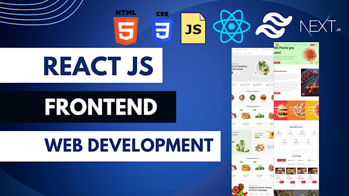 Be Your Expert Frontend Web Developer Using Reacthtml Css Js