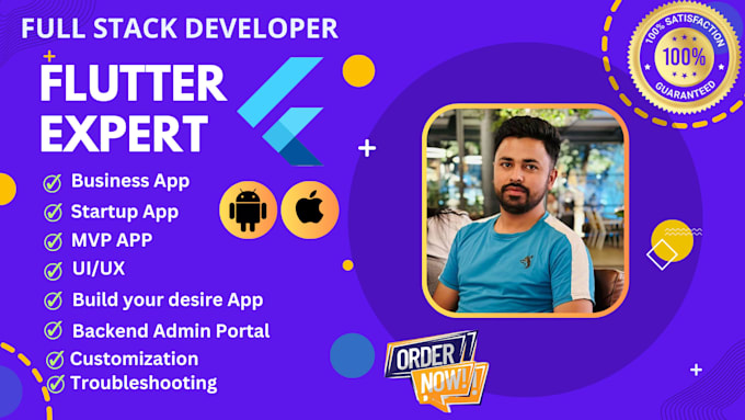 Create flutter ios and android app mobile app development by Wasitmirani2 | Fiverr