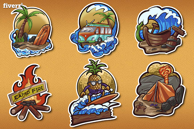 Create custom sticker design by Ipanrepiana96 | Fiverr