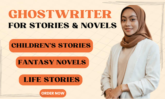 Ghostwrite or write your fiction stories and novels by Aqsadigi8 | Fiverr